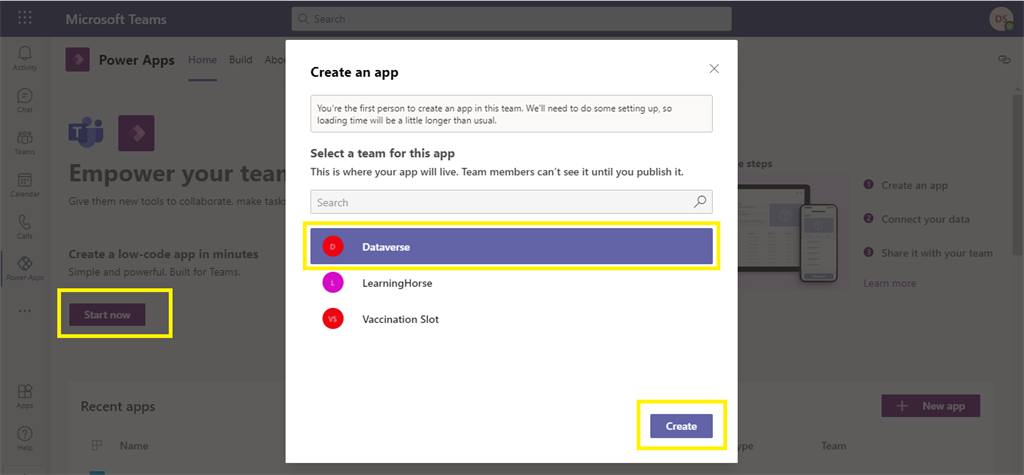 Relationship Between Tables In Dataverse Using Power App From Ms Team